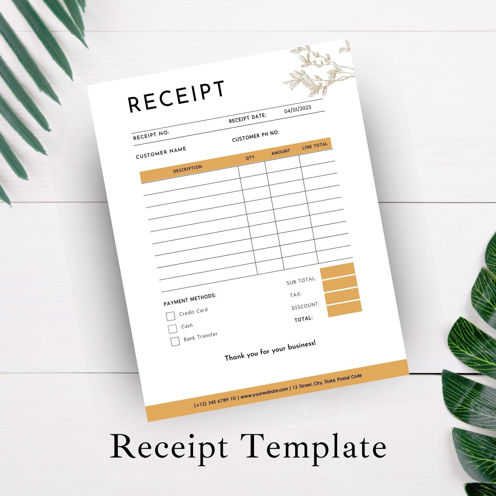 Small Business Bundle | Invoice Template Download | Editable Receipt ...