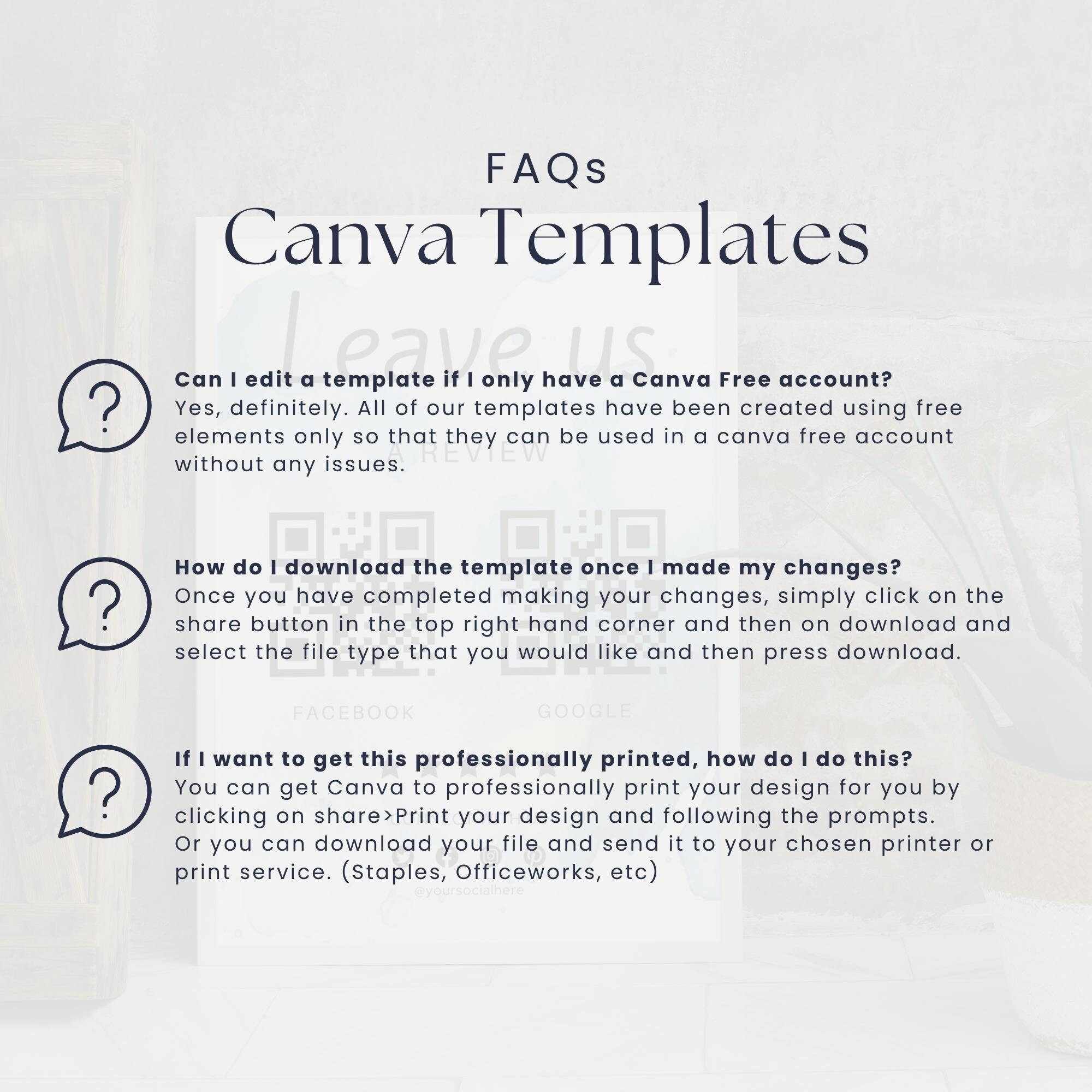 Ask for Review QR Code Sign Template, Google Sign, Facebook, Review Us ...