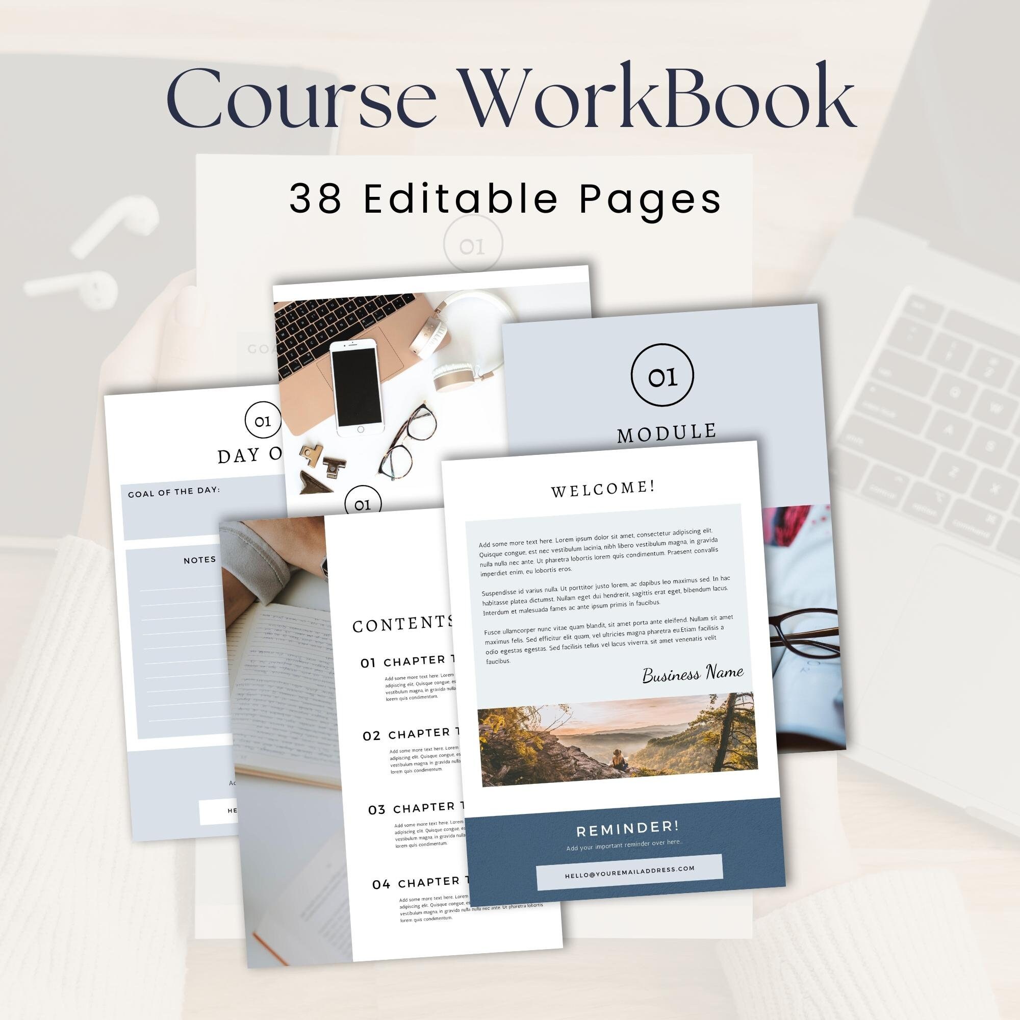 Editable Workbook Template | Canva Coaching Ebook | Customizable Lead ...