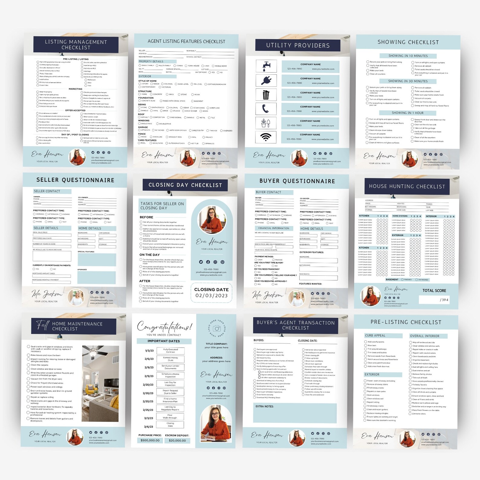 Home Selling Process Checklist, Real Estate Template, Canva Realtor ...