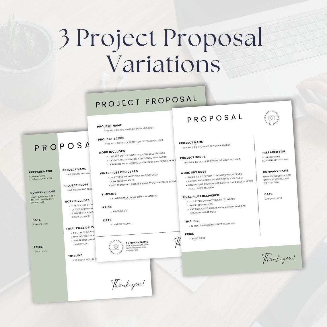 Project Plan Proposal Template Creative Project Quote Elegant Work ...