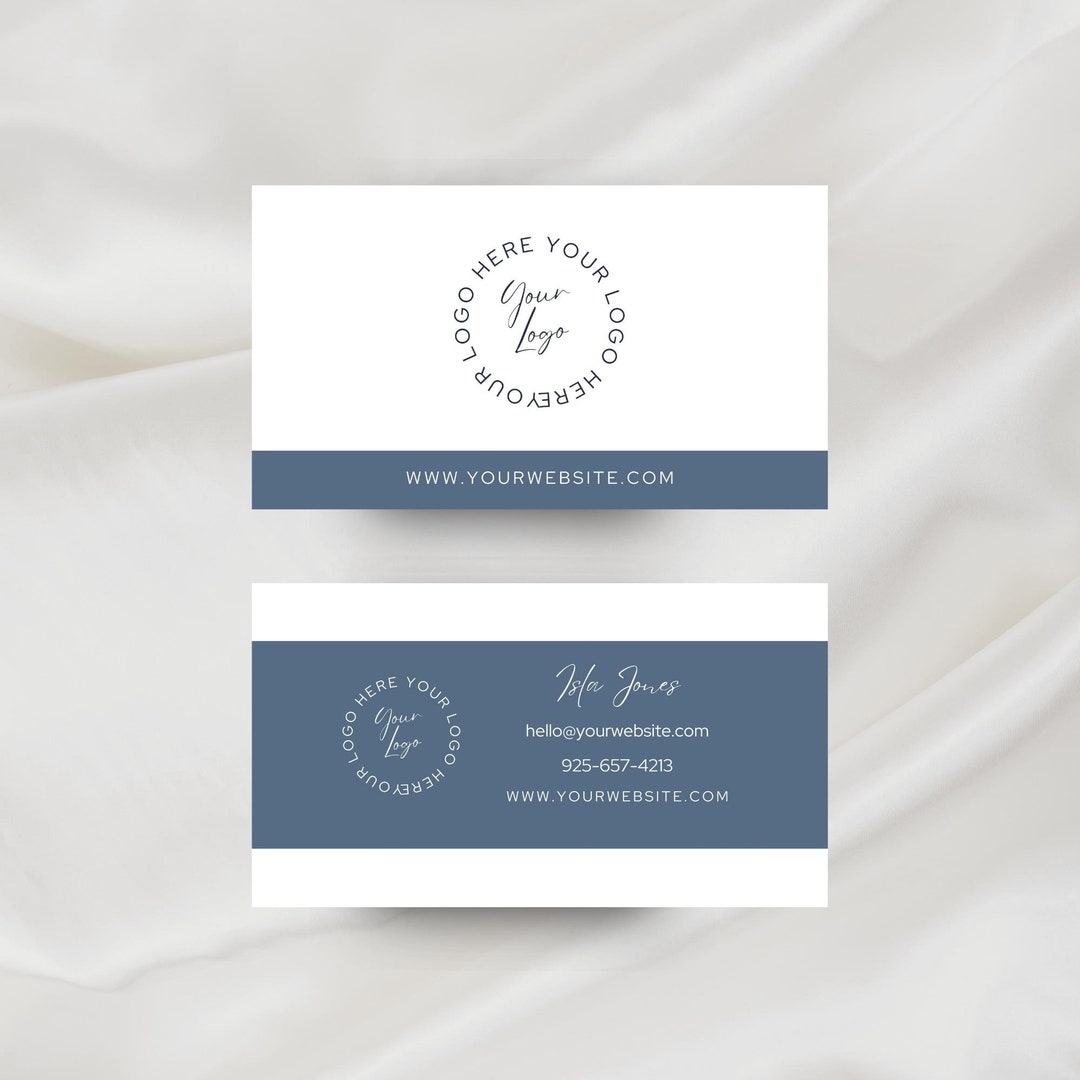 Business Card Template for Printing, Instant Download, Printable DIY ...