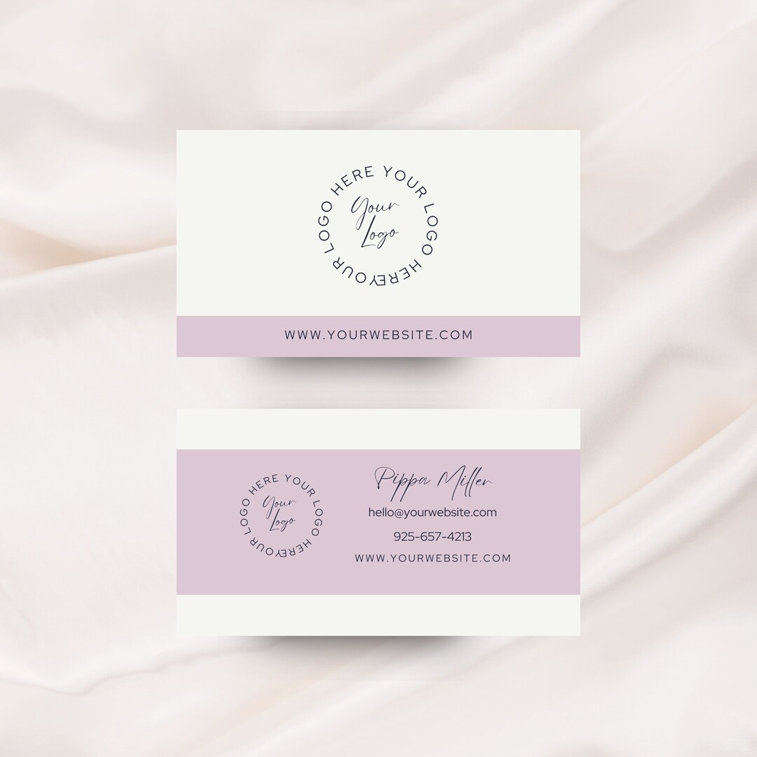 Business Card Template for Printing, Instant Download, Printable DIY ...