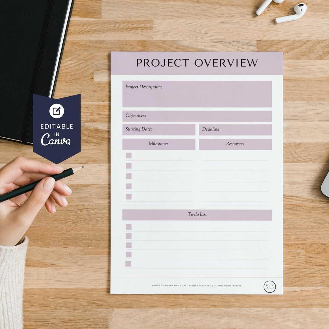 Project Breakdown Plan Overview Project Delivery Template - Etsy