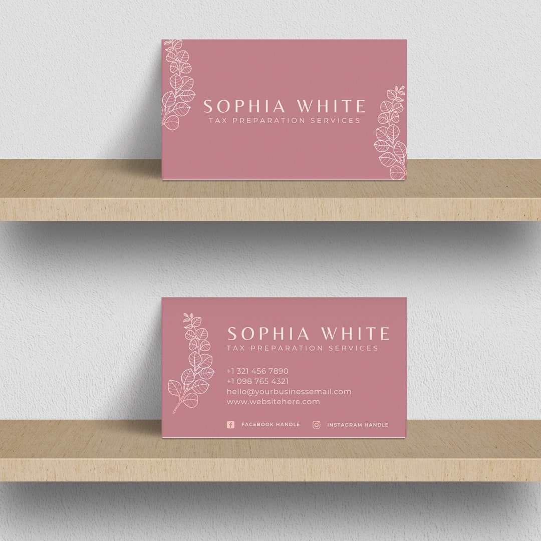 Tax Preparer Business Card Template, Tax Prep Professional Business ...