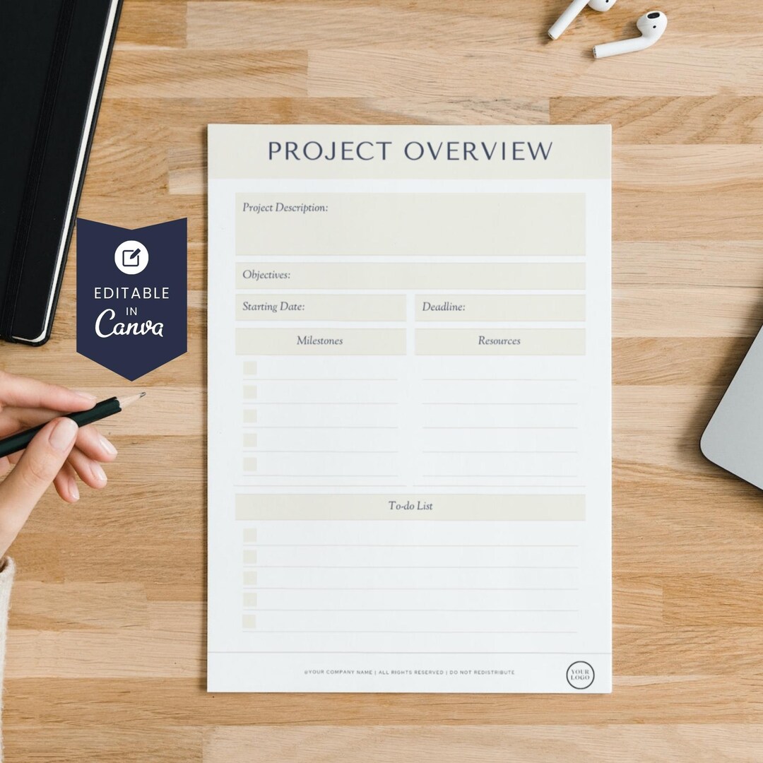 Project Breakdown Plan Overview Project Delivery Template - Etsy