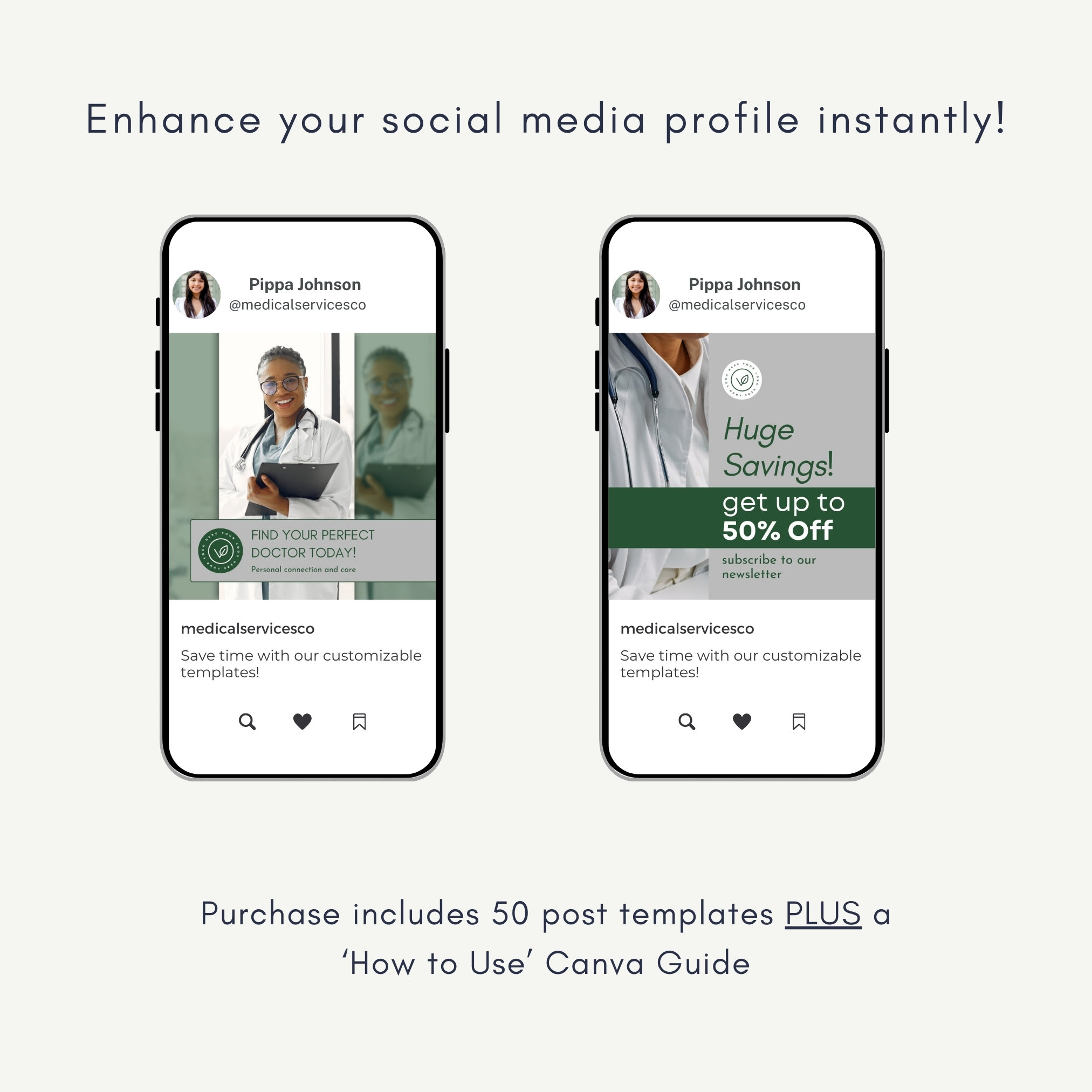 Medical Instagram Templates, Healthcare Social Media, Medicine Doctor ...