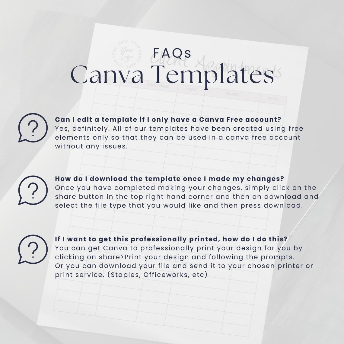 Salon Appointment Tracker Client Service Record Sheet - Etsy
