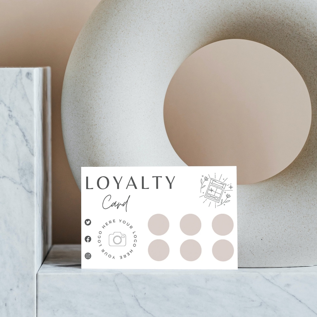 Beauty Loyalty Cards, DIY Marketing Cards Template Design, Nail ...