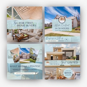 Real Estate Instagram Posts Modern | 50 Realtor IG Posts With Captions ...