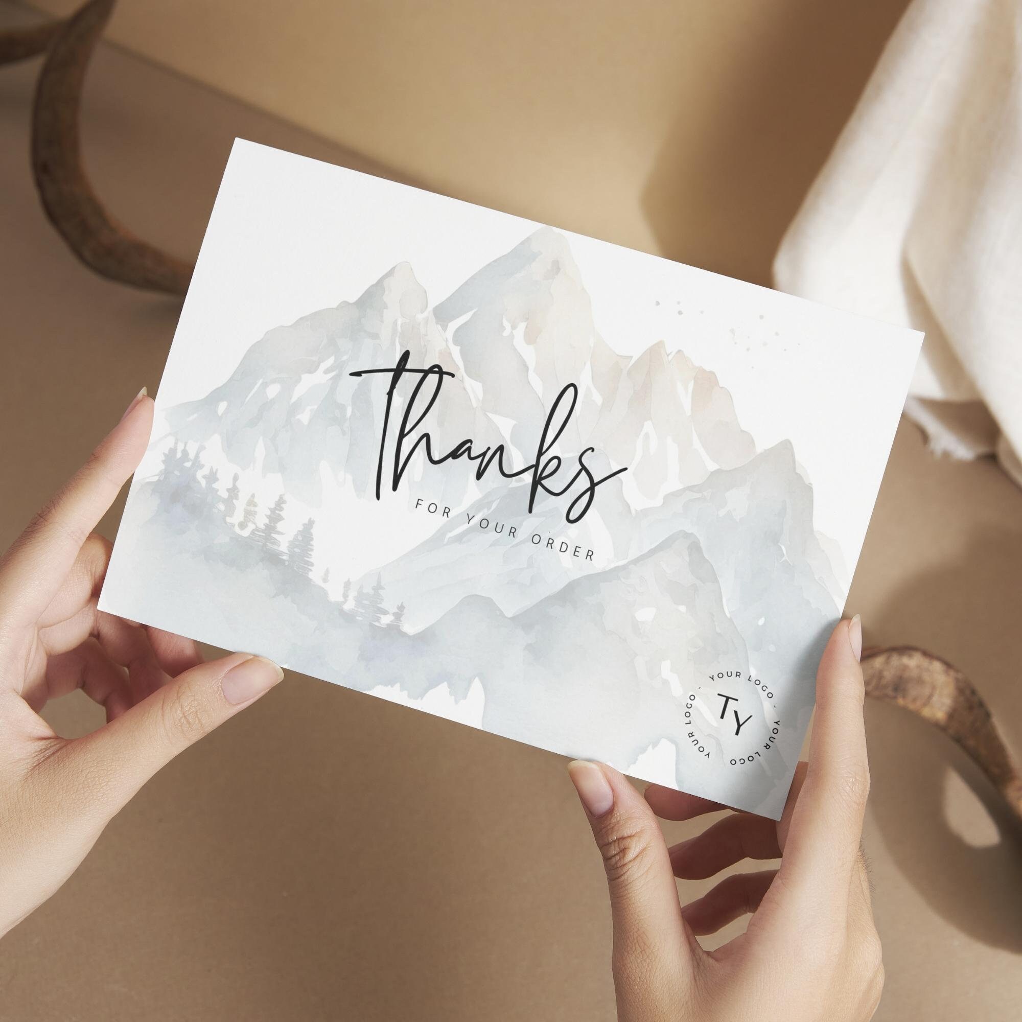 Small Business Thank You Card Template, Editable Thanks for Your ...