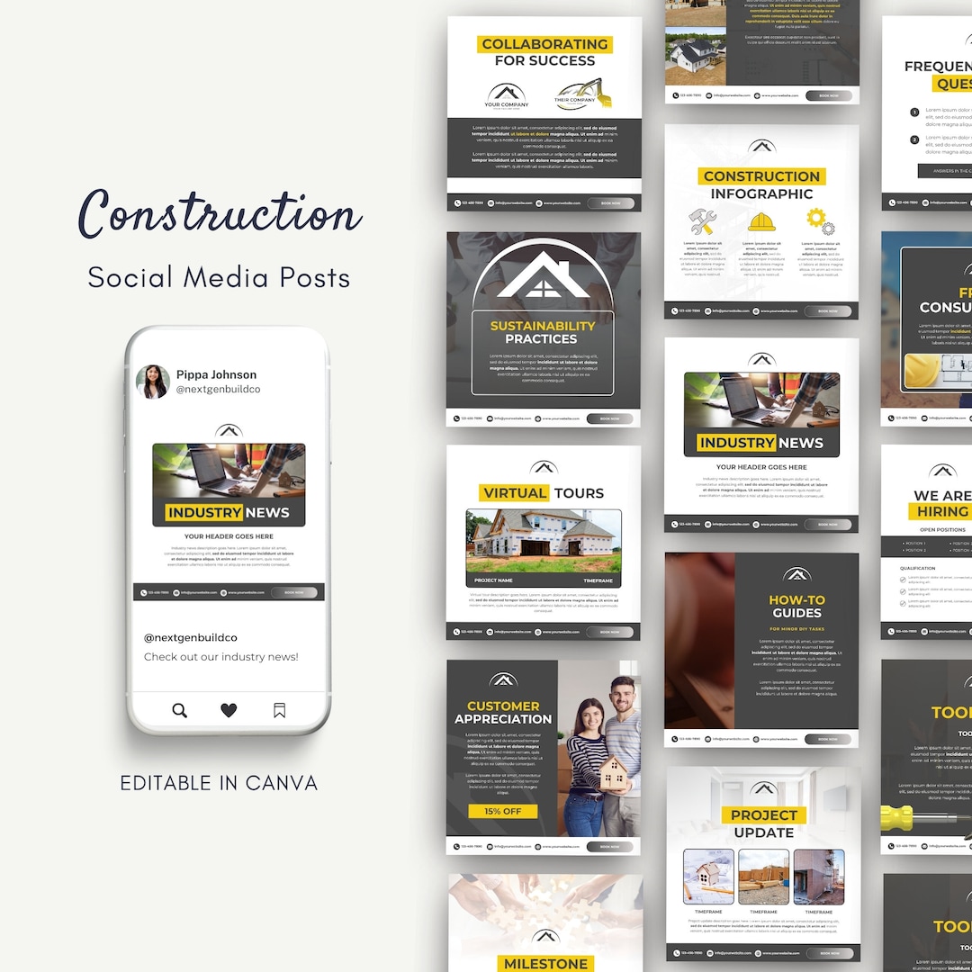 Construction Social Media Posts, Construction Instagram Posts ...