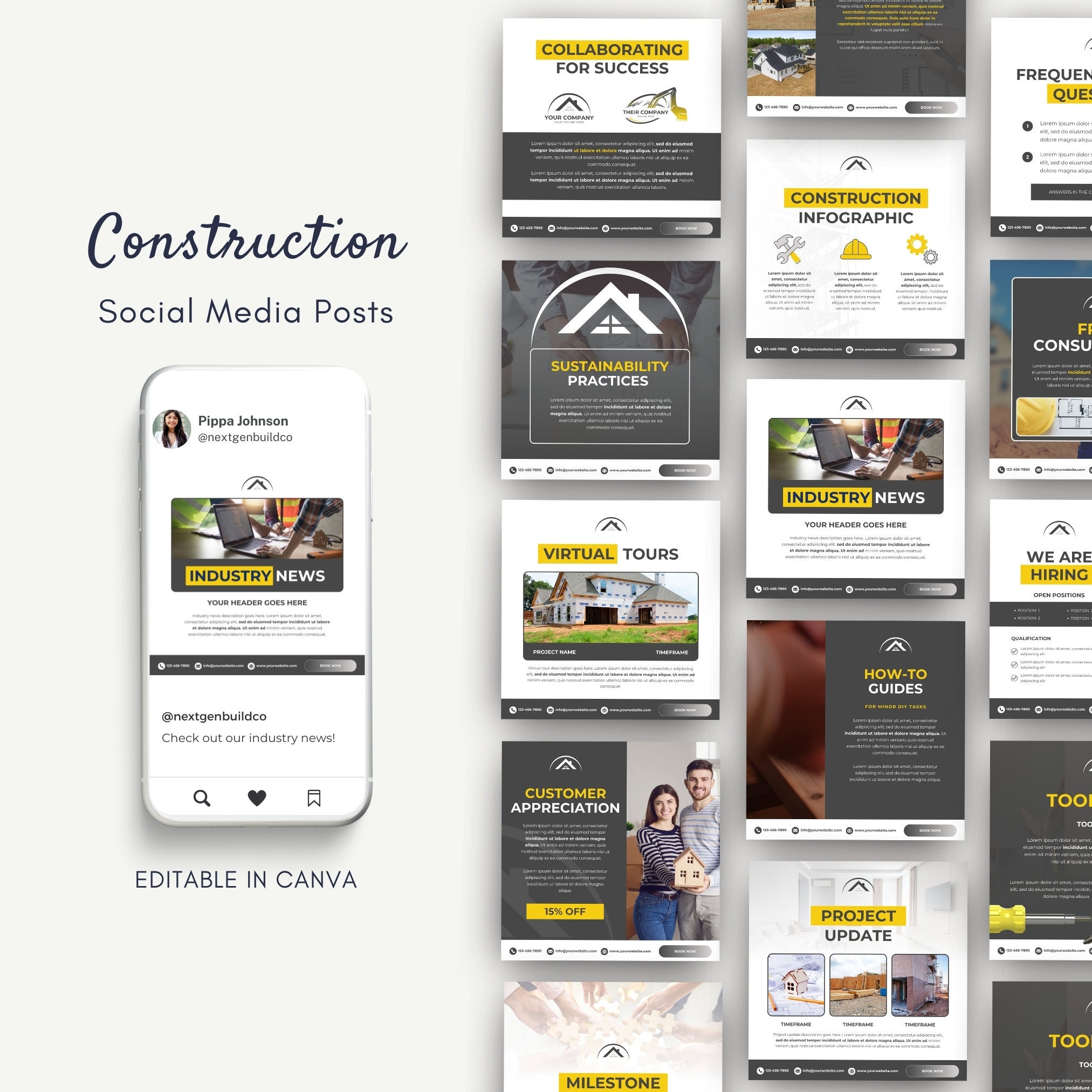 Construction Social Media Posts, Construction Instagram Posts ...