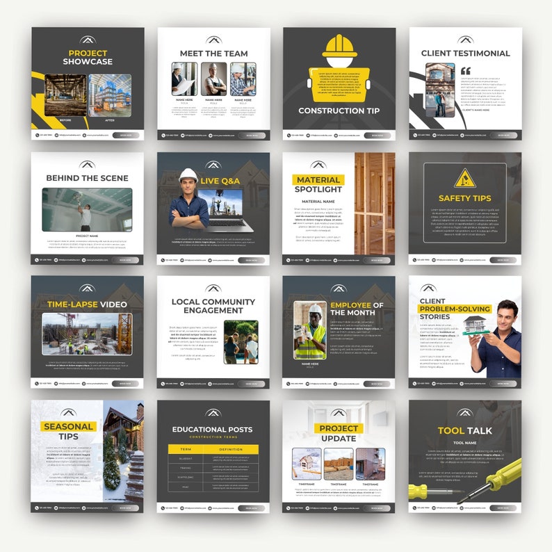 Construction Social Media Posts, Construction Instagram Posts ...