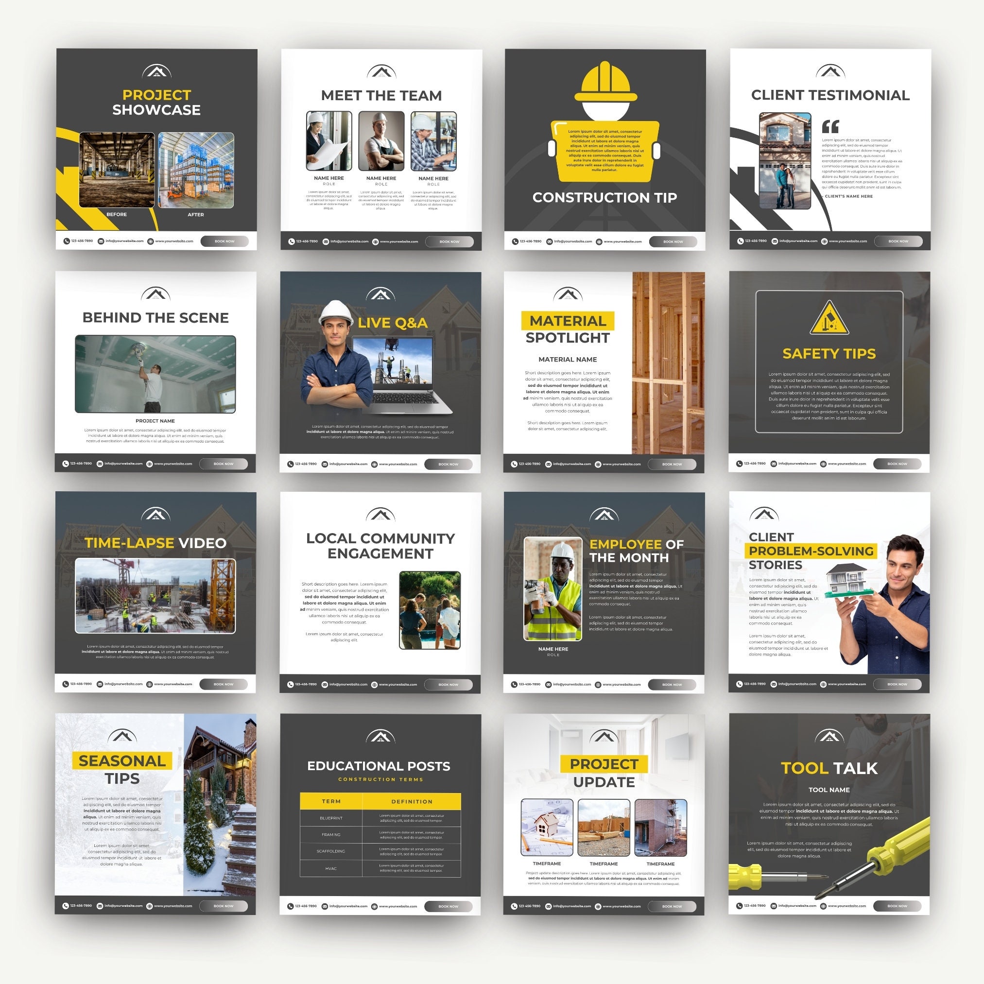 Construction Social Media Posts, Construction Instagram Posts ...