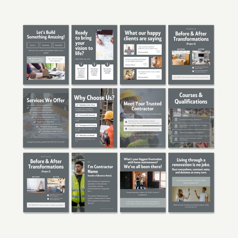 Construction Social Media Posts, Construction Instagram Posts ...