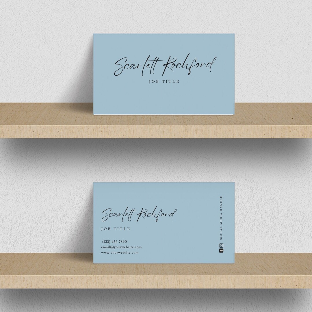 Editable Business Card Canva | Instant Download | Print Yourself ...