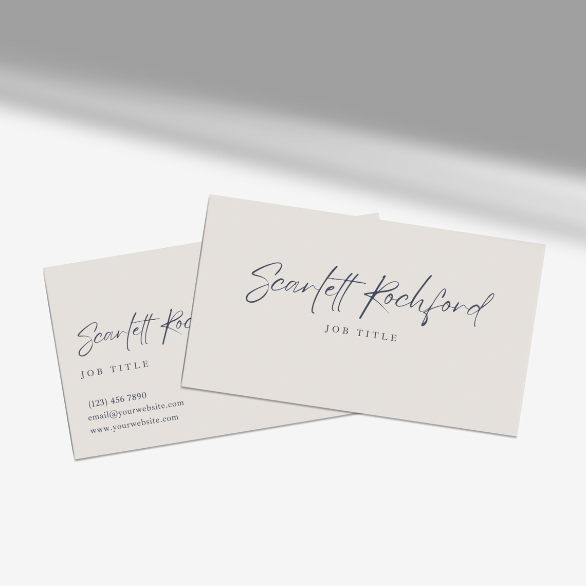 Beauty Business Card Template, Editable Contact Details Card, Instant ...