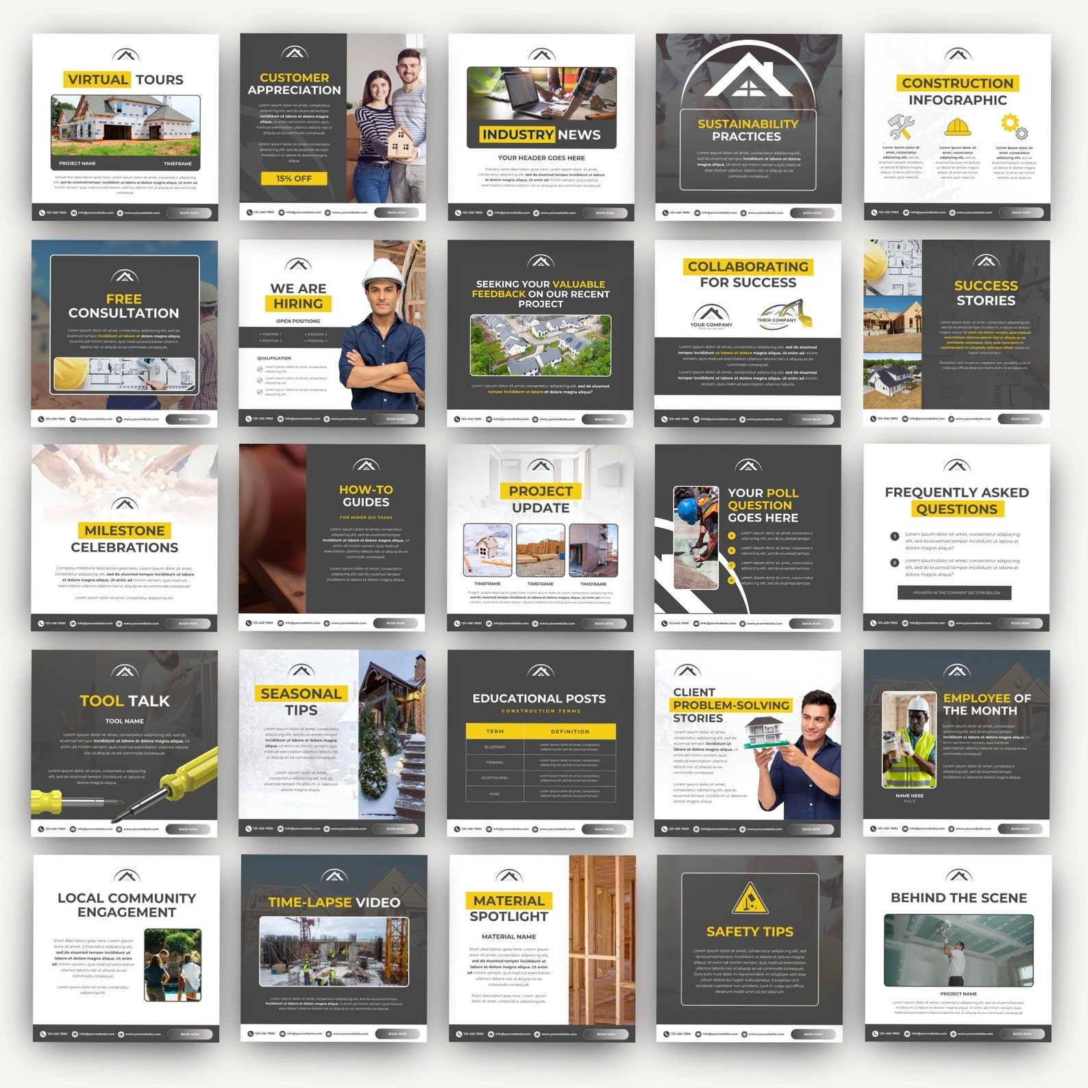 Construction Social Media Posts, Construction Instagram Posts ...