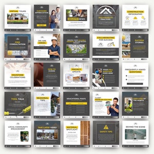 Construction Social Media Posts, Construction Instagram Posts, Construction Social Media Ideas ...