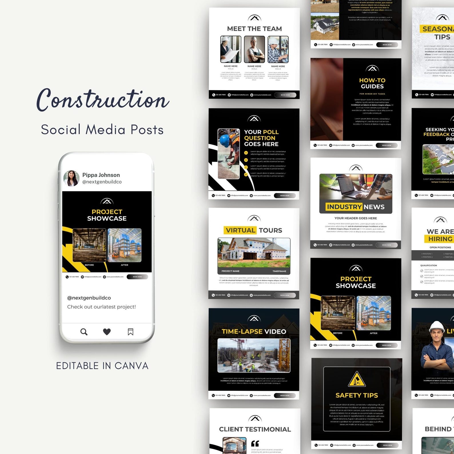 Construction Social Media Posts, Construction Instagram Posts ...