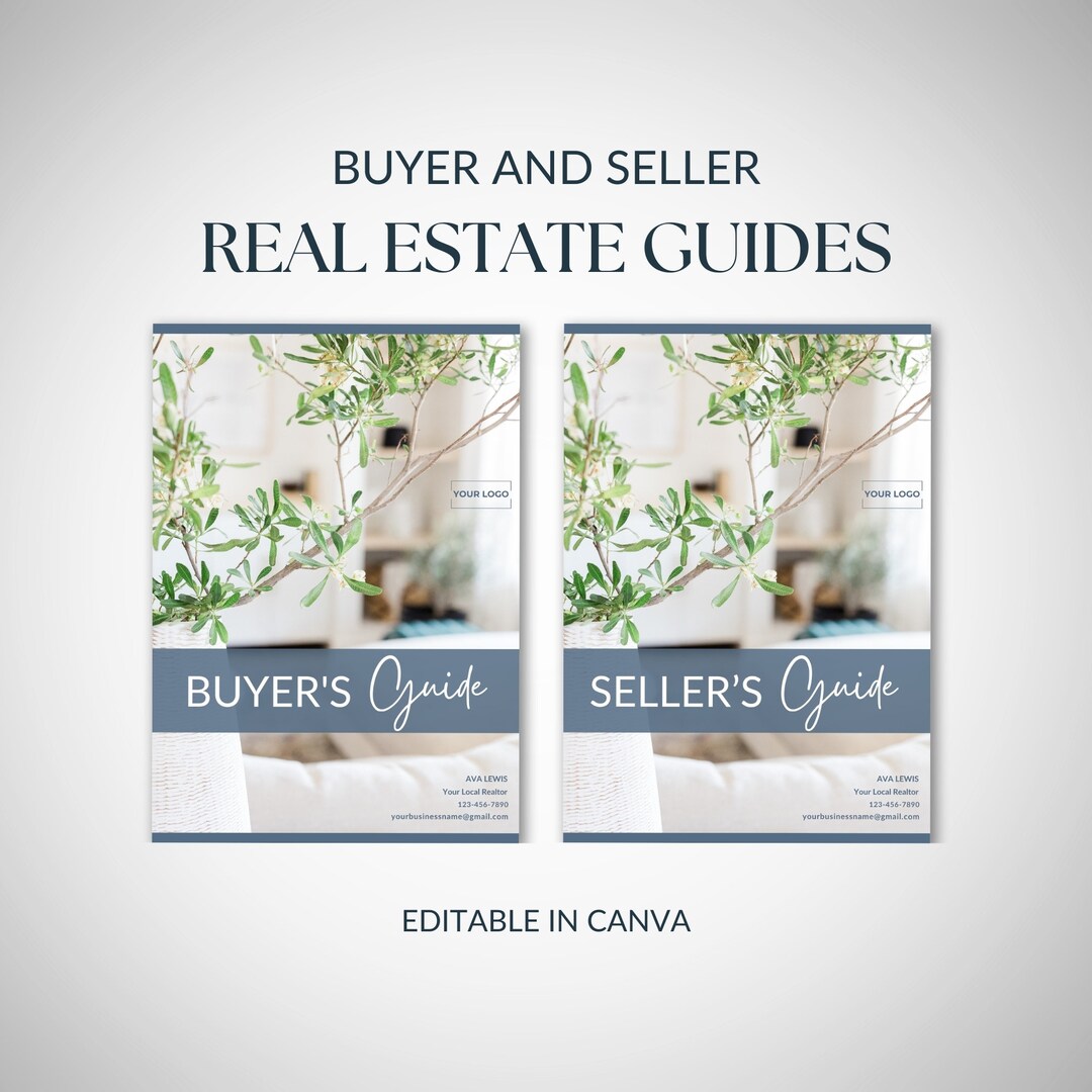 Real Estate Home Buyer and Seller Guide Bundle, Real Estate Template ...