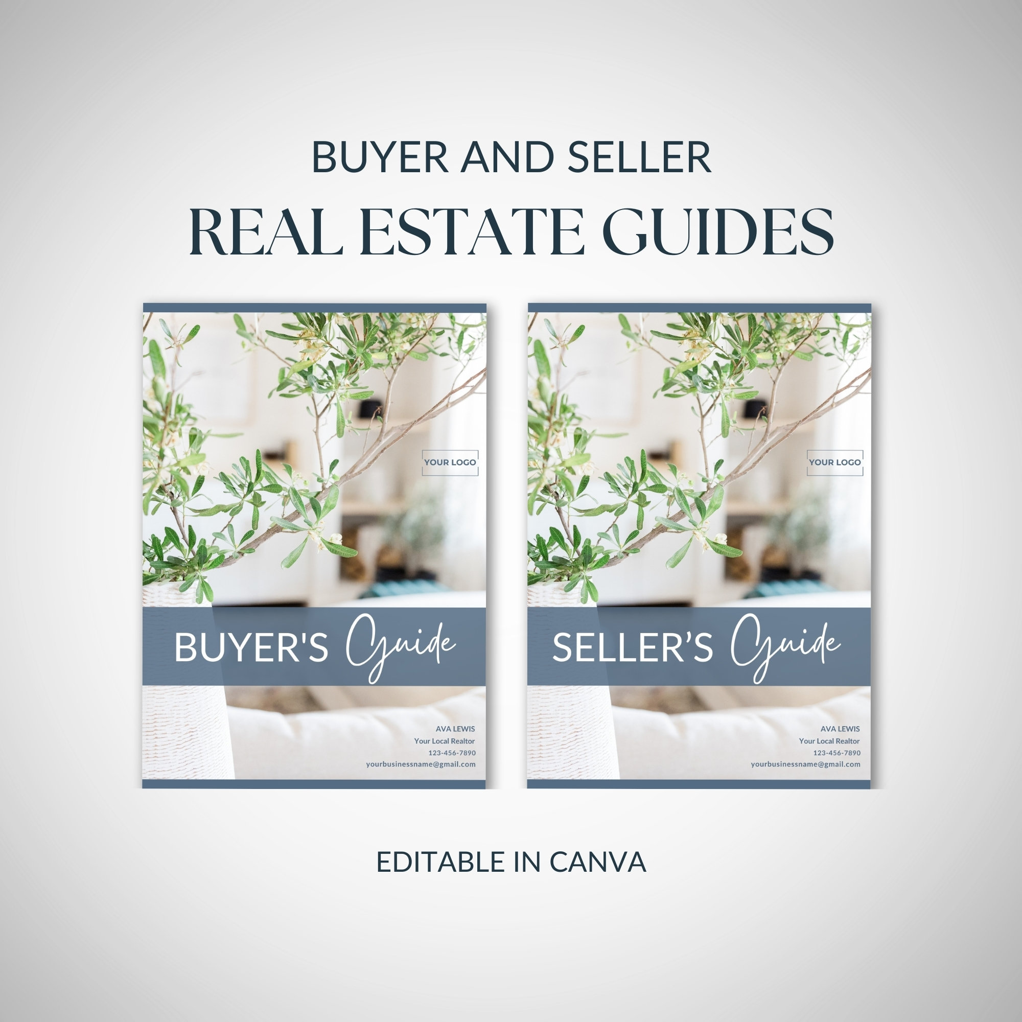 Real Estate Home Buyer and Seller Guide Bundle, Real Estate Template ...