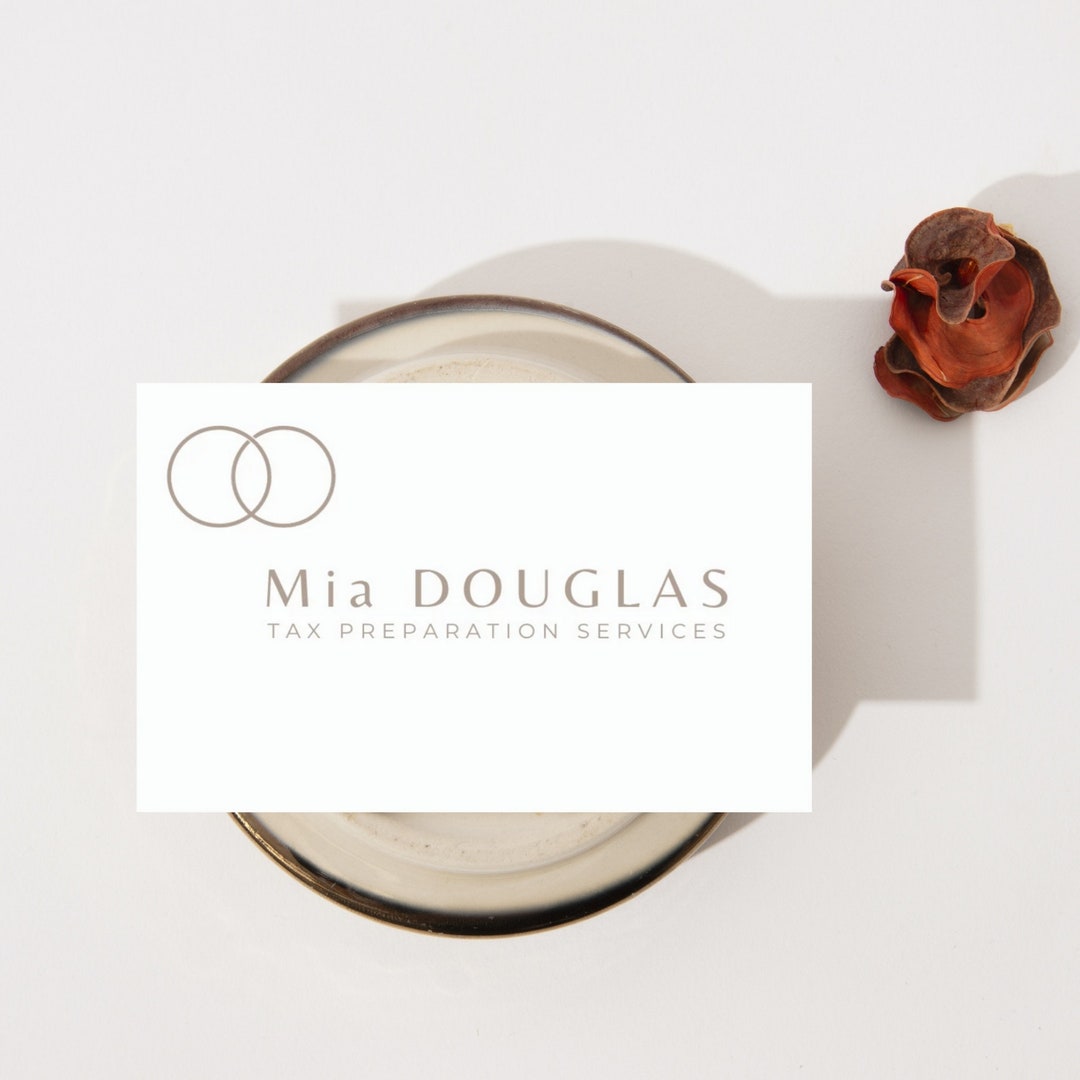Tax Services Business Card Template Editable Design for Accountants Tax ...