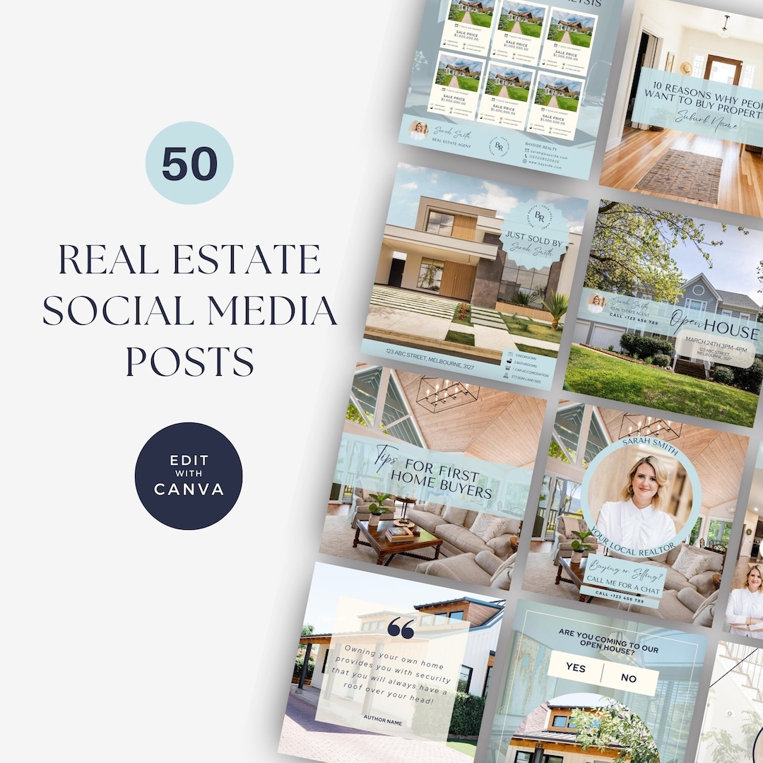 Real Estate Instagram Posts Modern | 50 Realtor IG Posts With Captions ...