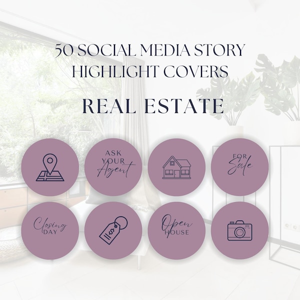 Real Estate Highlight Covers - Etsy