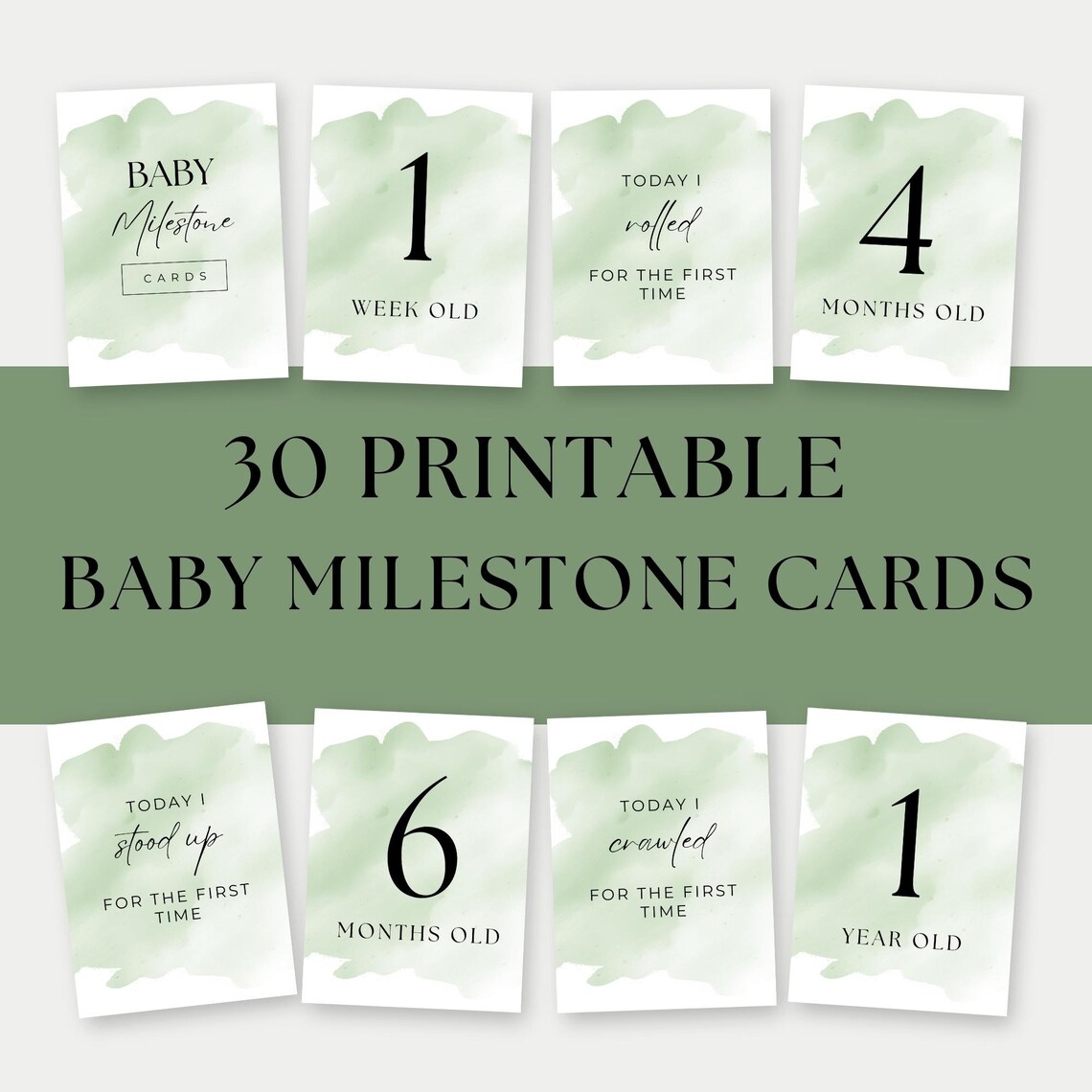 Baby Milestone Cards Printable Baby Milestone Card Baby Boy Milestone ...