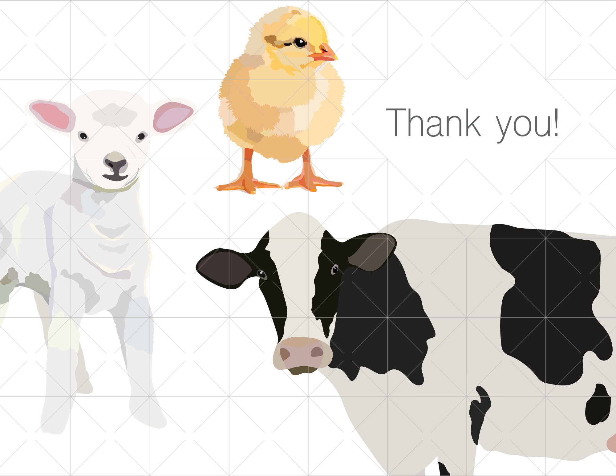 On the Farm Animal Clipart Set - Etsy