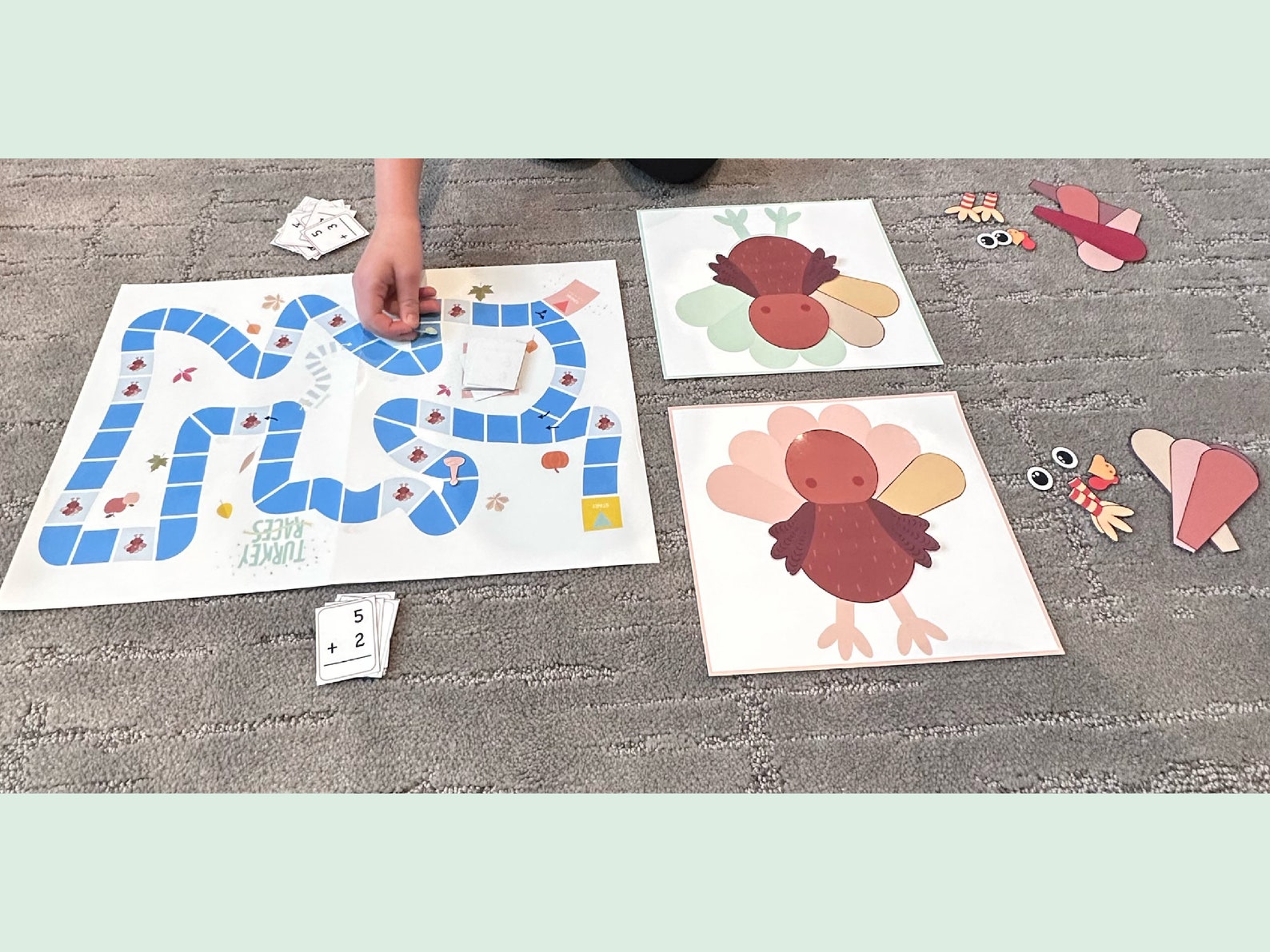 Addition and Subtraction Kids Board Game | Printable At-home Preschool ...
