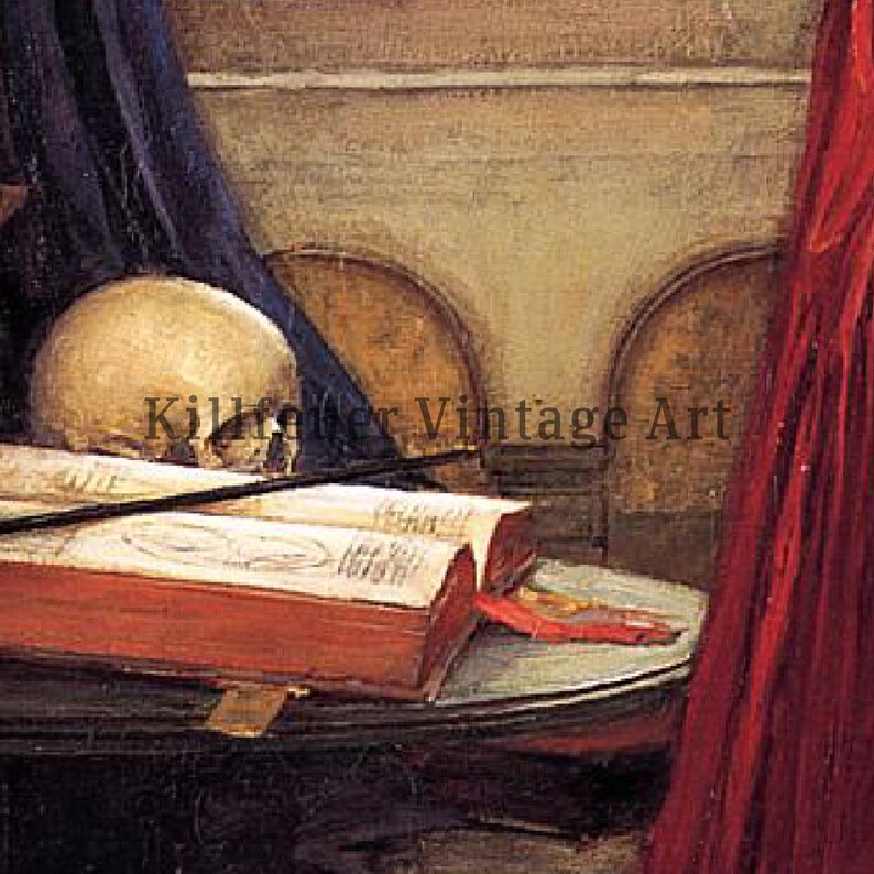 The Crystal Ball - John William Waterhouse, Antique Gothic Dark Artwork ...