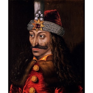 Vlad the Impaler Art Print - Gothic Digital Download, Historical Wall ...