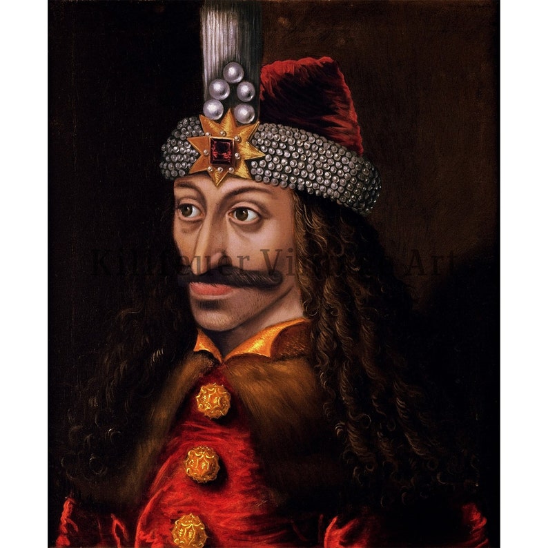 Vlad the Impaler Art Print - Gothic Digital Download, Historical Wall ...