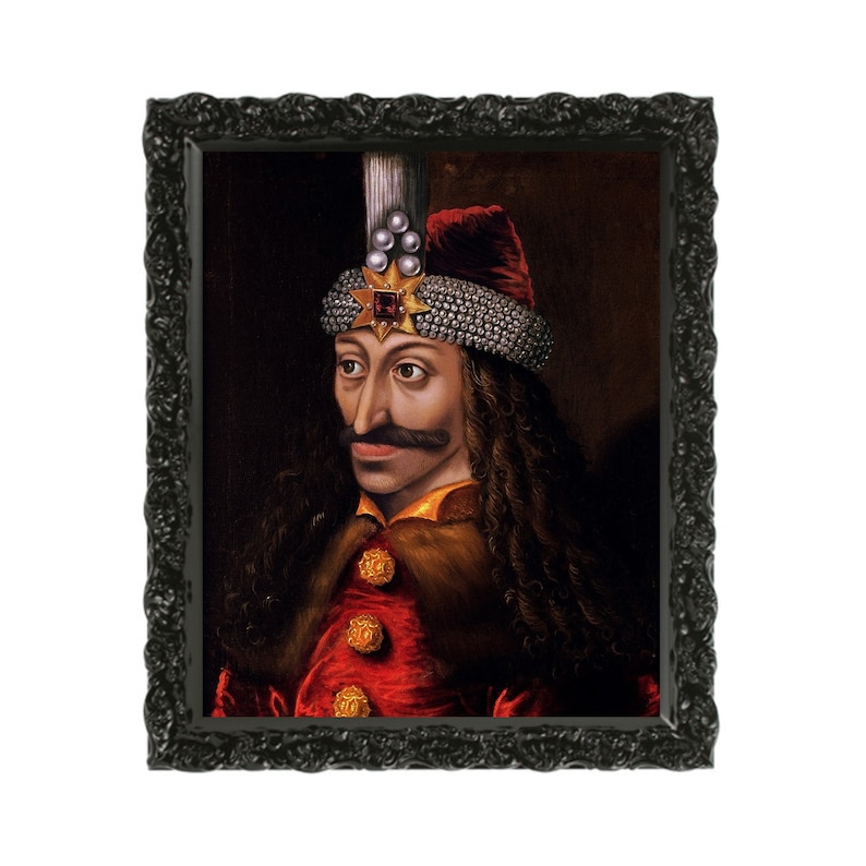 Vlad the Impaler Art Print Gothic Digital Download, Historical Wall Art ...