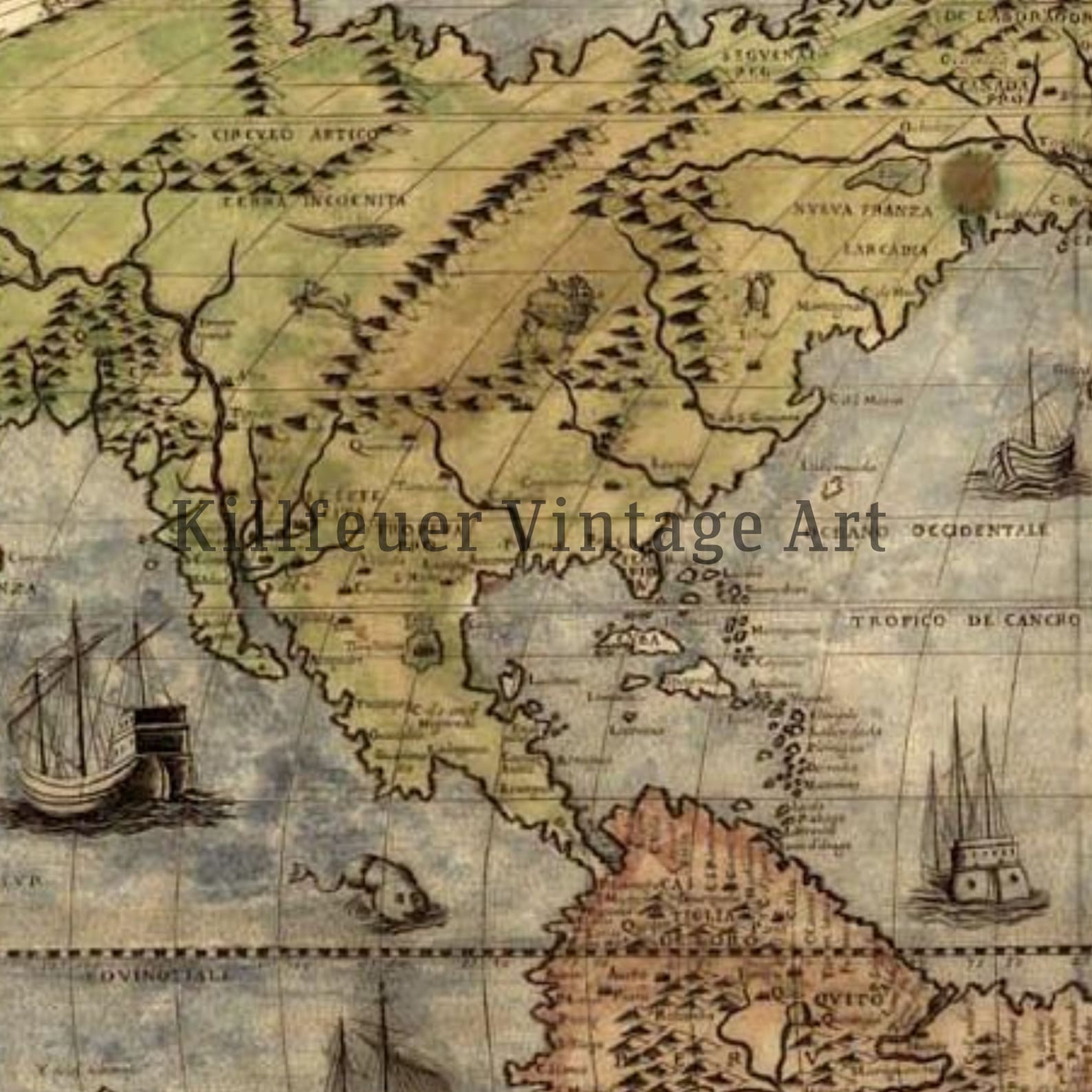 World Map, Vintage School Map, World Atlas, Printable Art Map ...