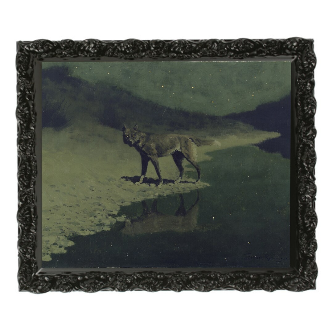 Abstract Wolf Art Print - Modern Digital Download, Printable Wildlife ...