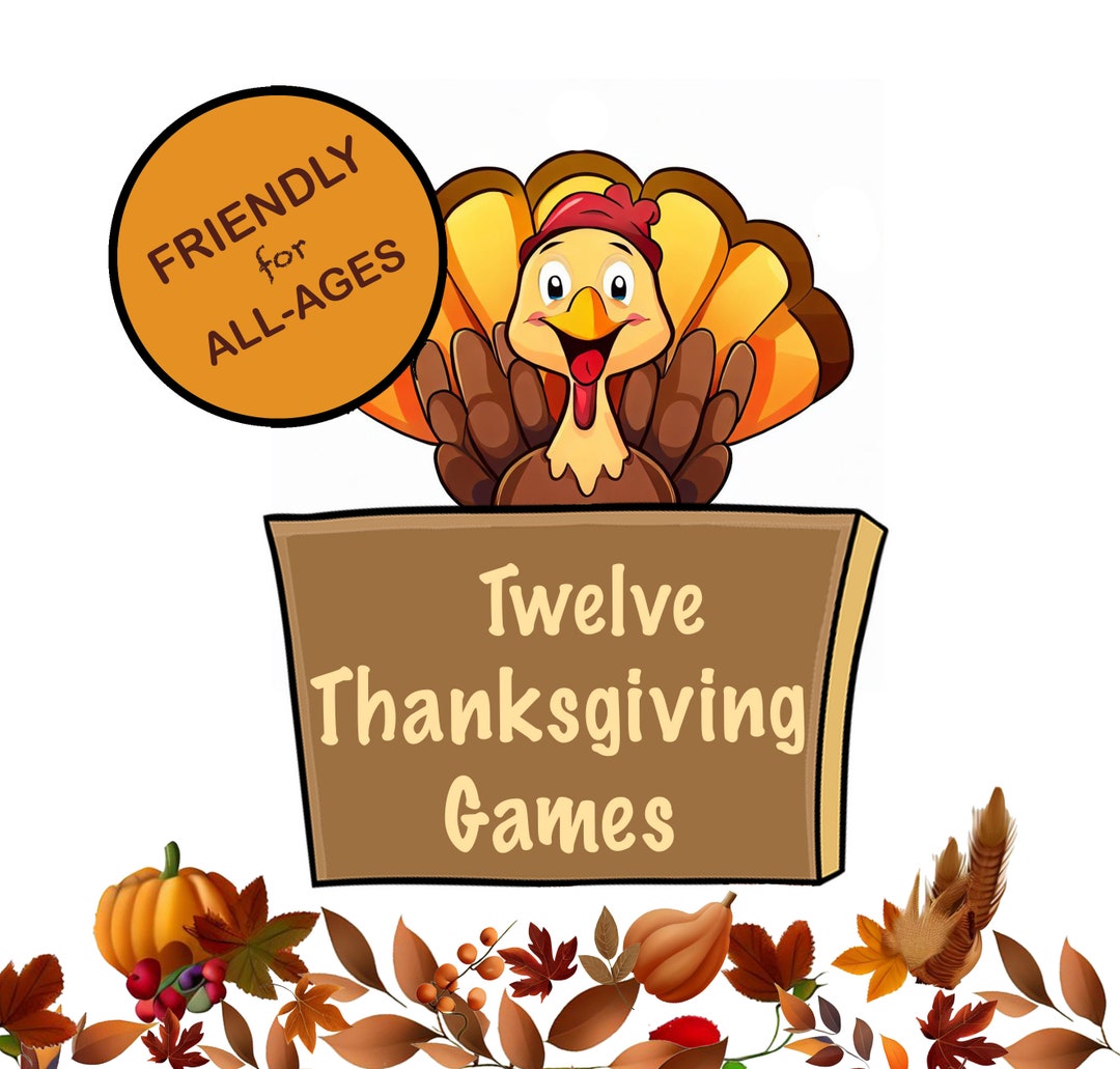 Thanksgiving Game Bundle Set of 12 Family-friendly Games Holiday Party ...