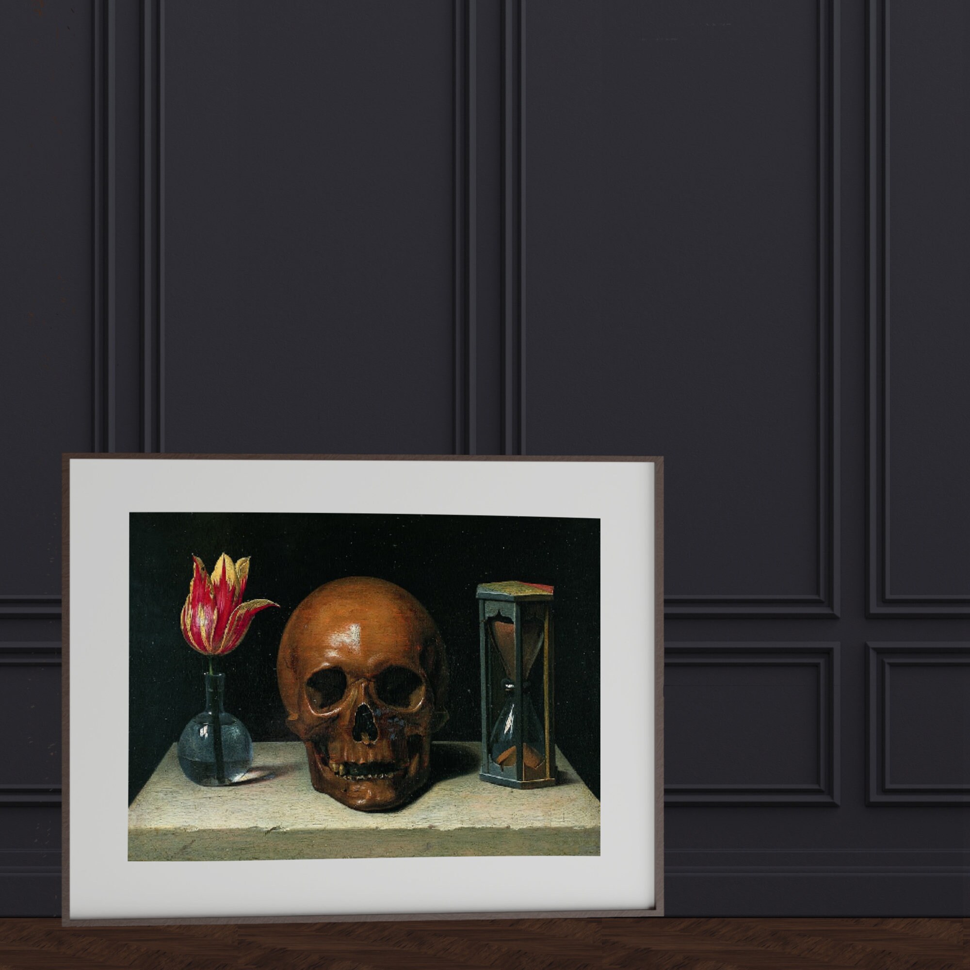 Vanitas Still Life Print, Skull Painting, Skull Print, Vintage Skull ...