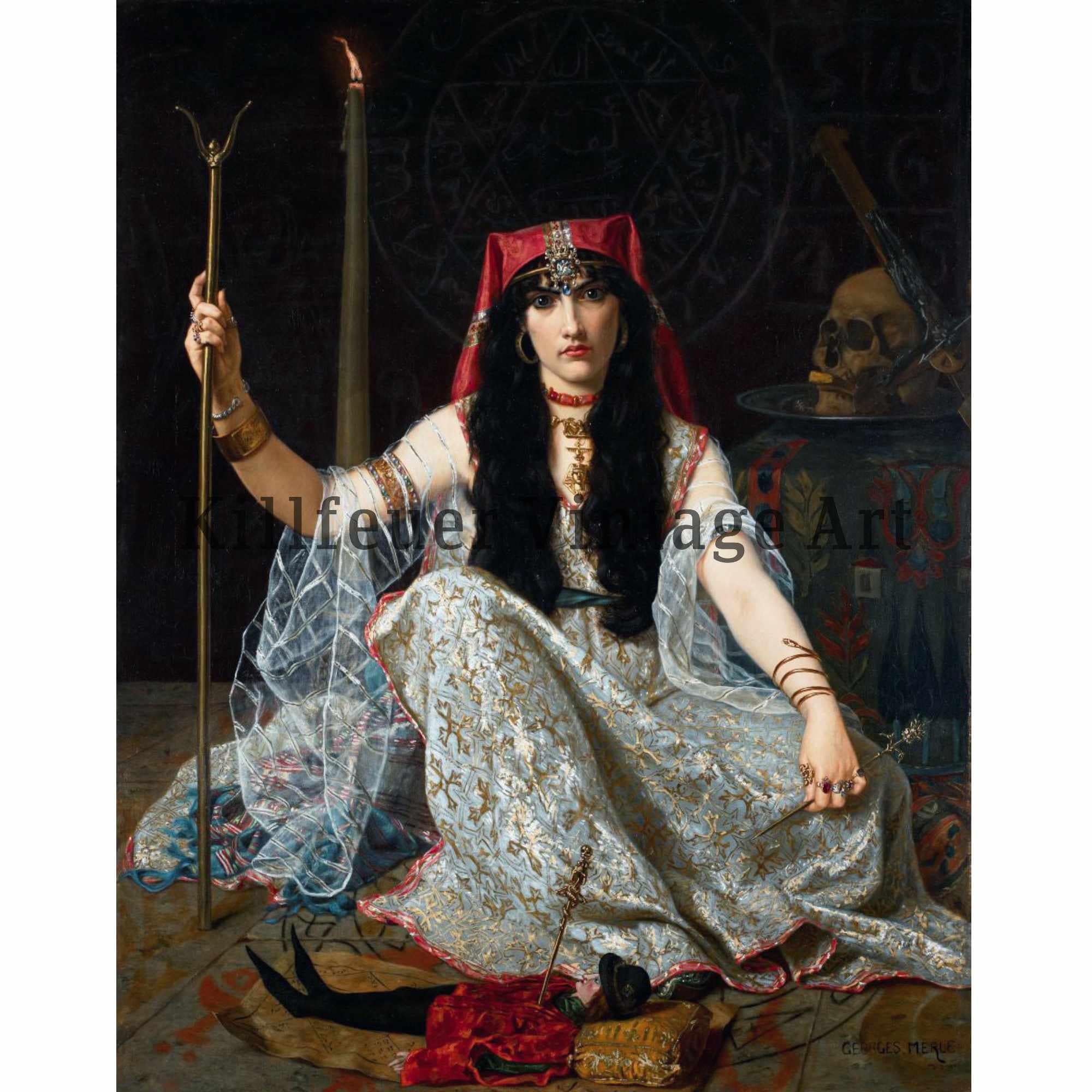 Witch Decor, Witch Print, Witch Art, Vintage Witch, Vintage Witch Print ...