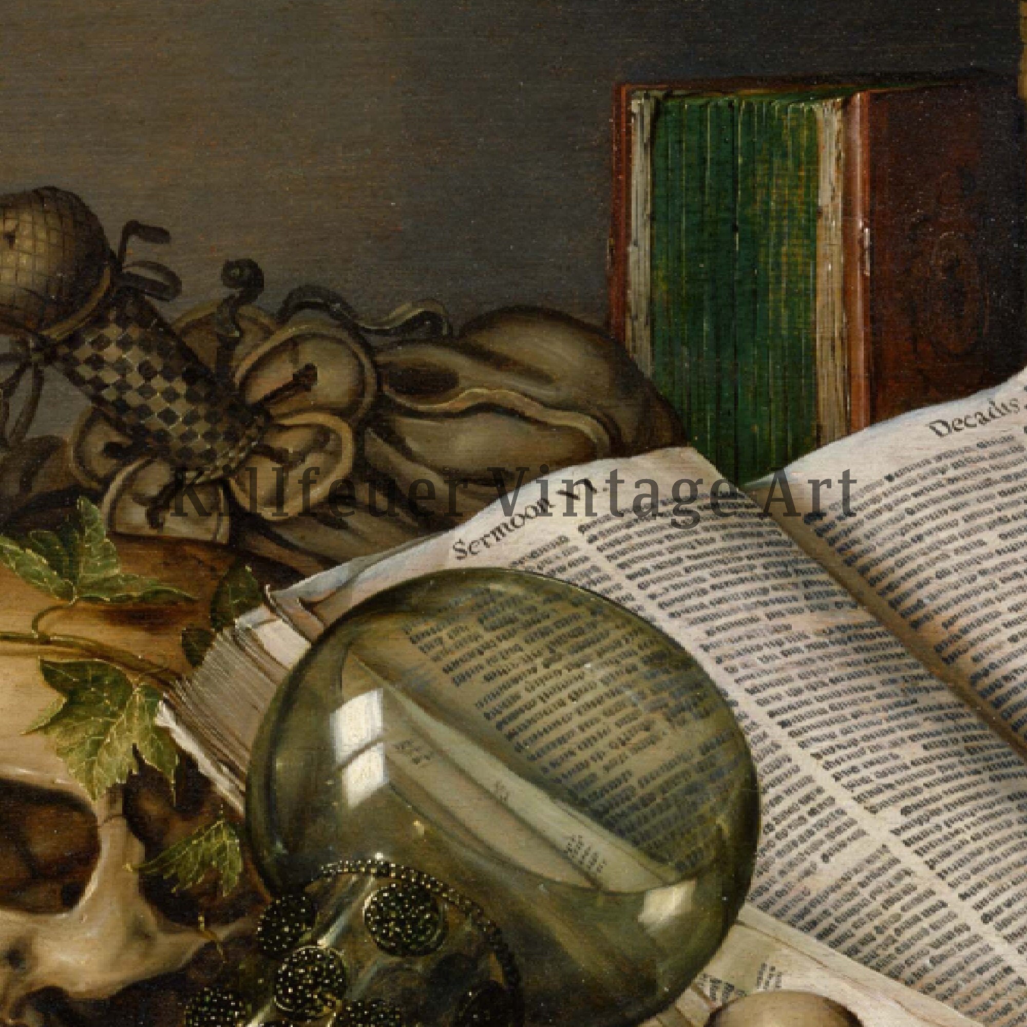 Vintage Skull Painting Skull Art Print Skull Wall Art Skull - Etsy