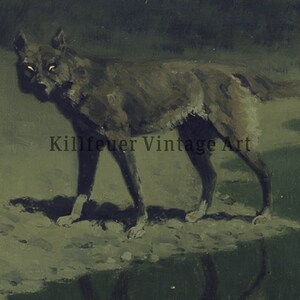 Abstract Wolf Art Print - Modern Digital Download, Printable Wildlife ...