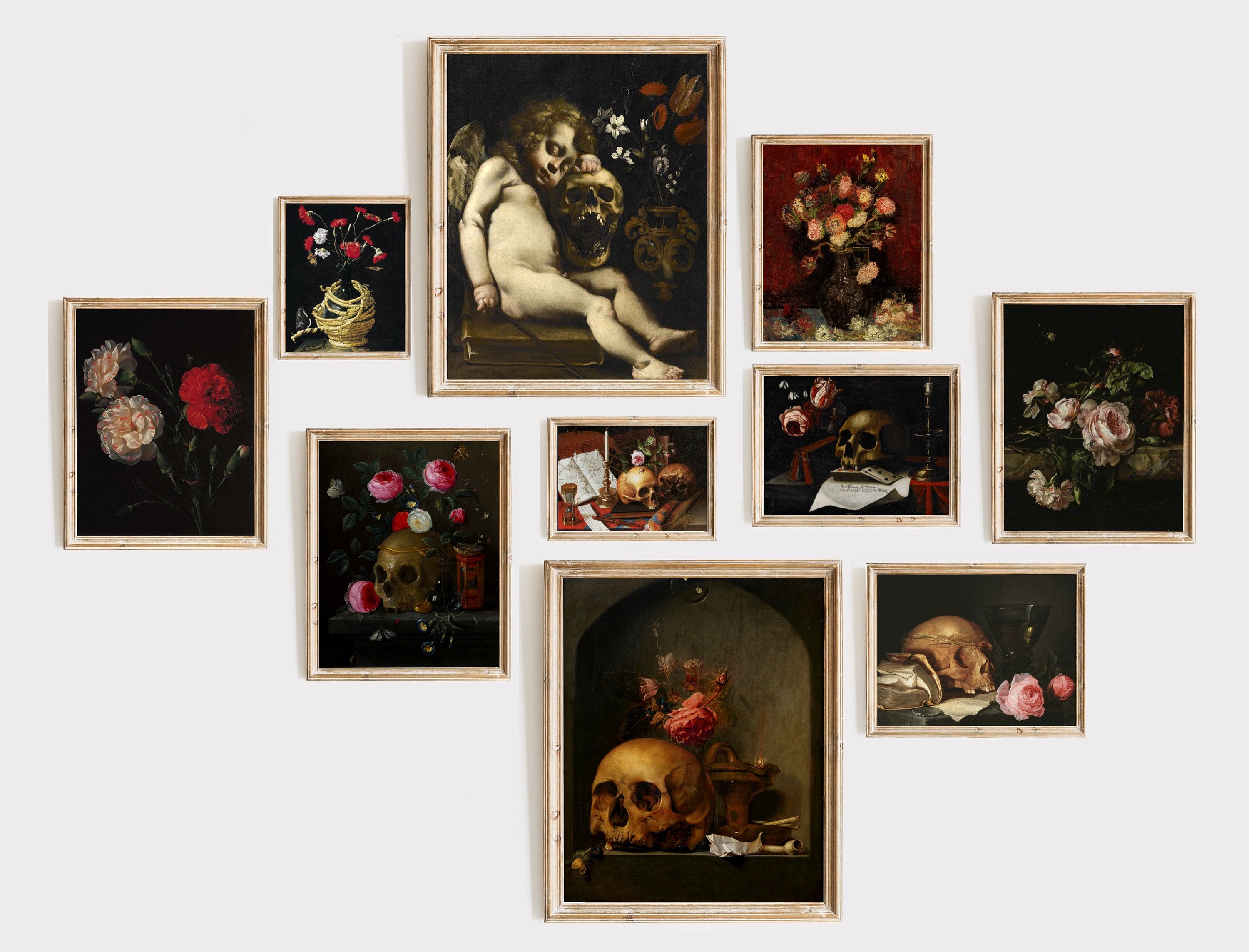 Gothic Wall Art Bundle 10 Digital Prints for Home Decor and Craft Dark ...