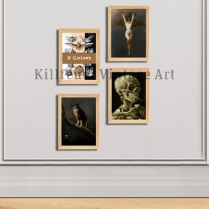 Dark Academia Gallery Wall Art Set | Vintage Halloween Decor | Moody ...