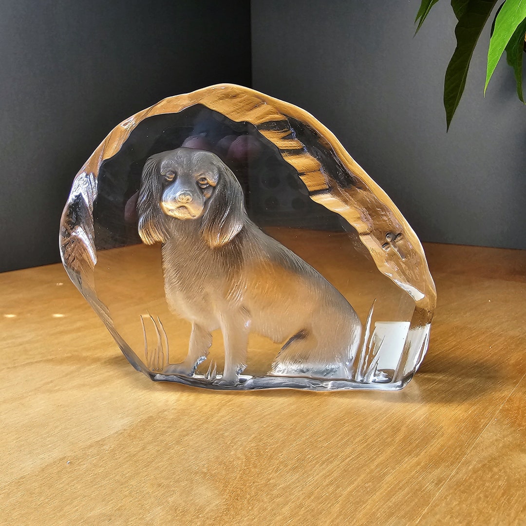 Capredoni Dartington Crystal Full Profile Hunting Dog Vintage Rare ...