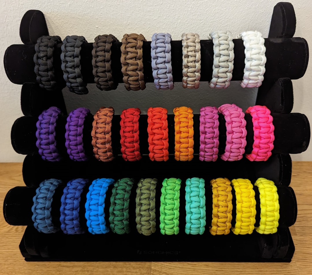 Breites Paracord Armband Farbe und Größe passend für dich - Etsy.de