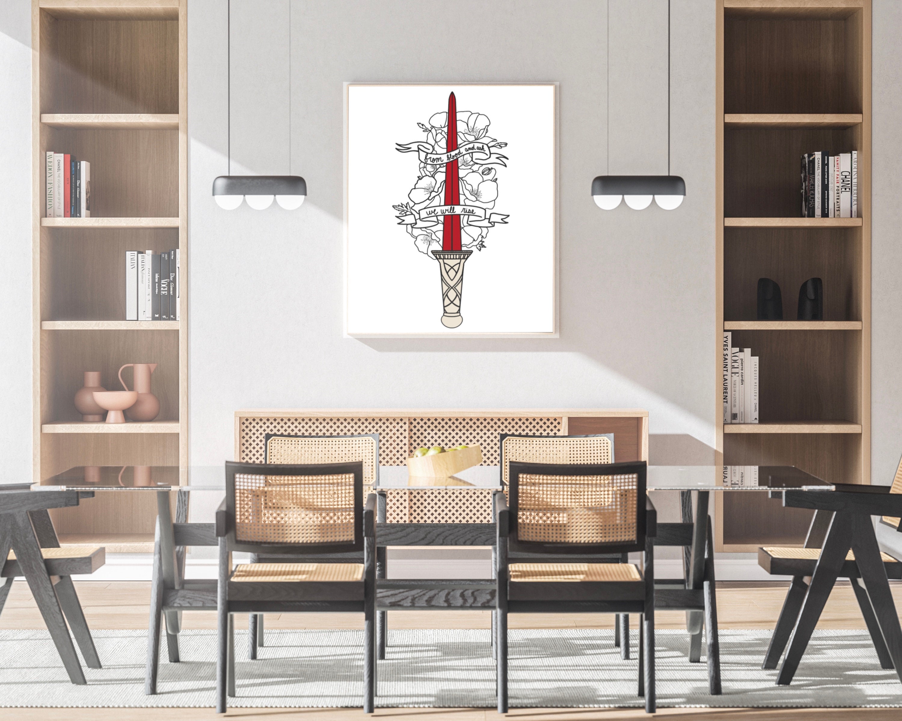 We Will Rise Digital Art Print From Blood and Ash FBAA Fanart Bookish ...