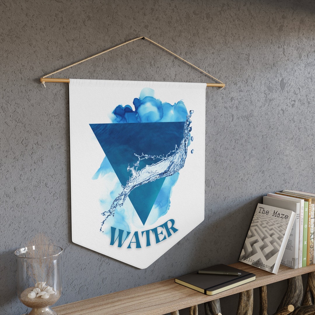 Water Element Alchemic Symbol - Pagan Pennant - Etsy